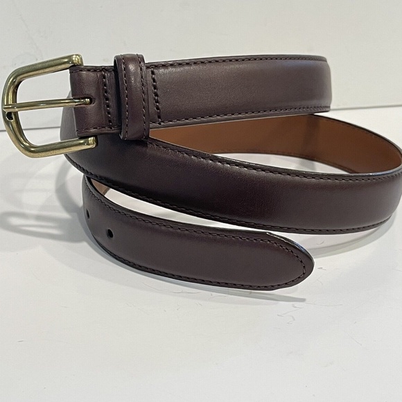 L.L. Bean | Accessories | Ll Bean Chocolate Brown Full Grain Leather ...